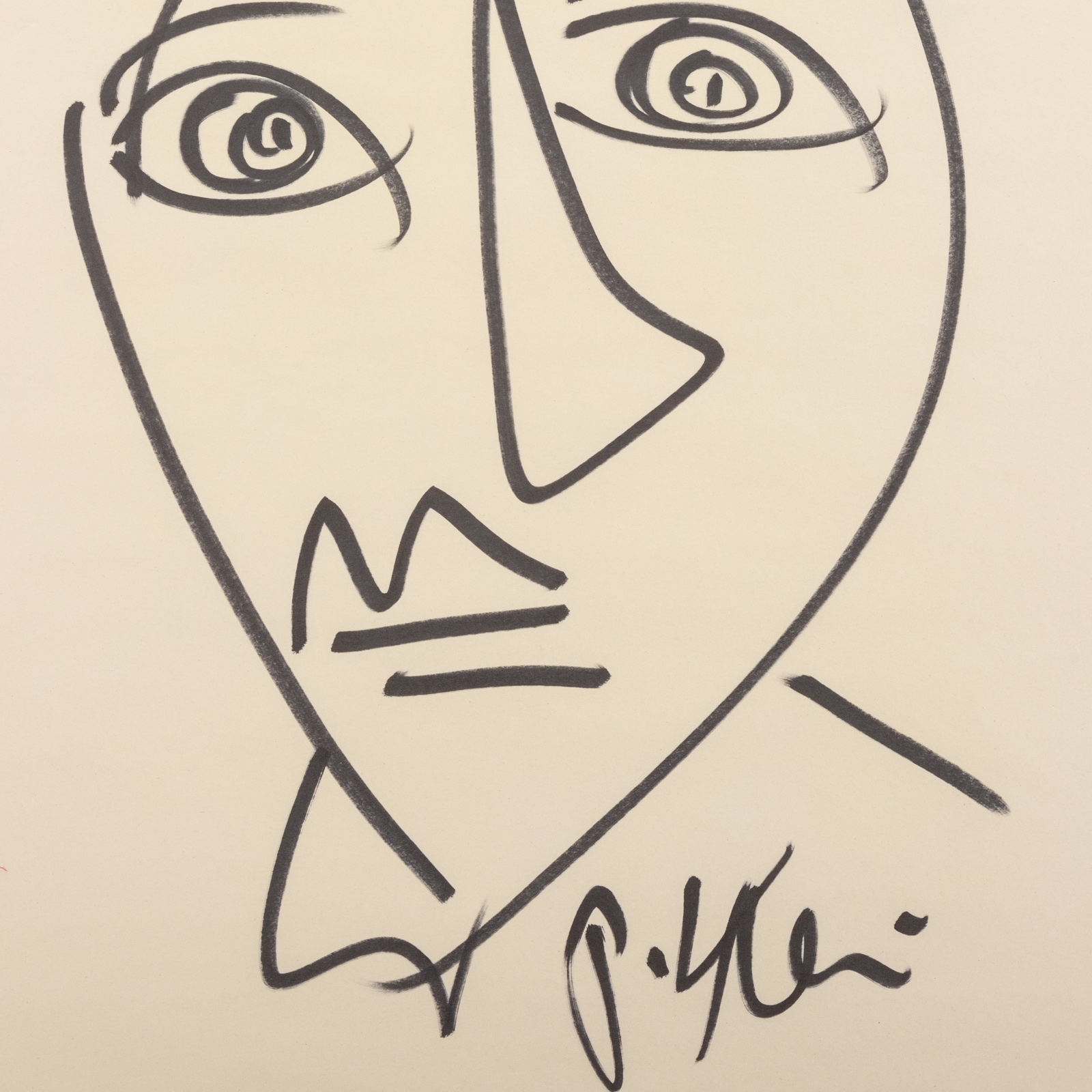 Peter Robert Keil | Three Abstract Face Artworks | MutualArt