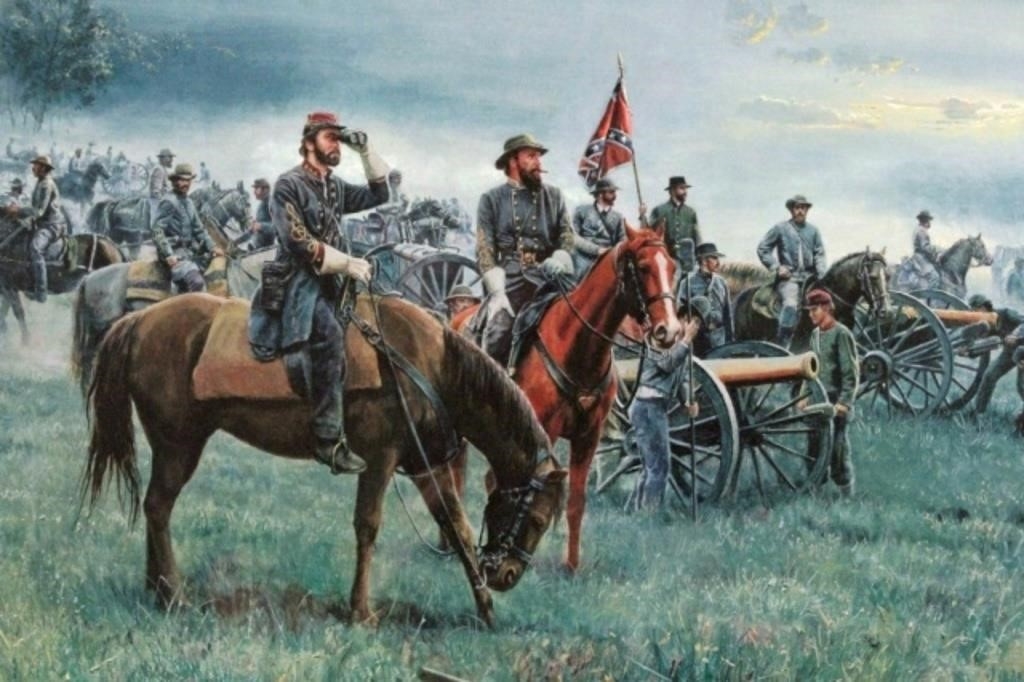 Morton Künstler | Alexander and Longstreet at Gettysburg- July 3, 1863 ...