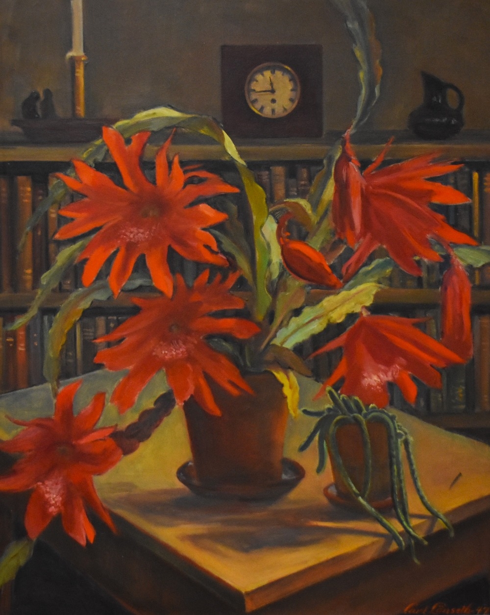 Carl Lonseth | A still life of flowering cacti | MutualArt