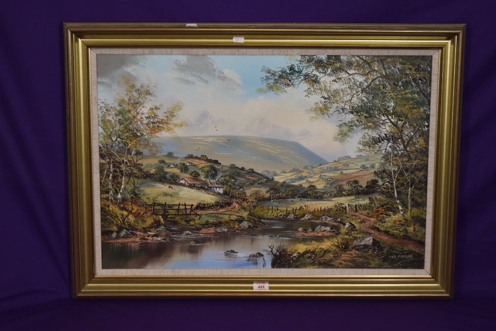 John Corcoran | An idyllic pastoral landscape depicting a tranquil ...