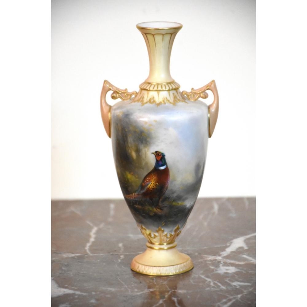 James Stinton | Vase with scenes of the pheasant in landscape (1903 ...