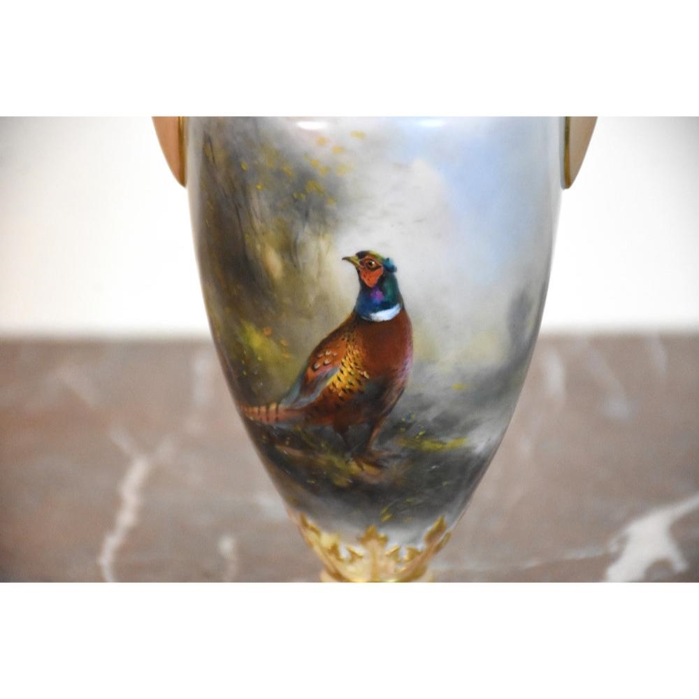 James Stinton | Vase with scenes of the pheasant in landscape (1903 ...