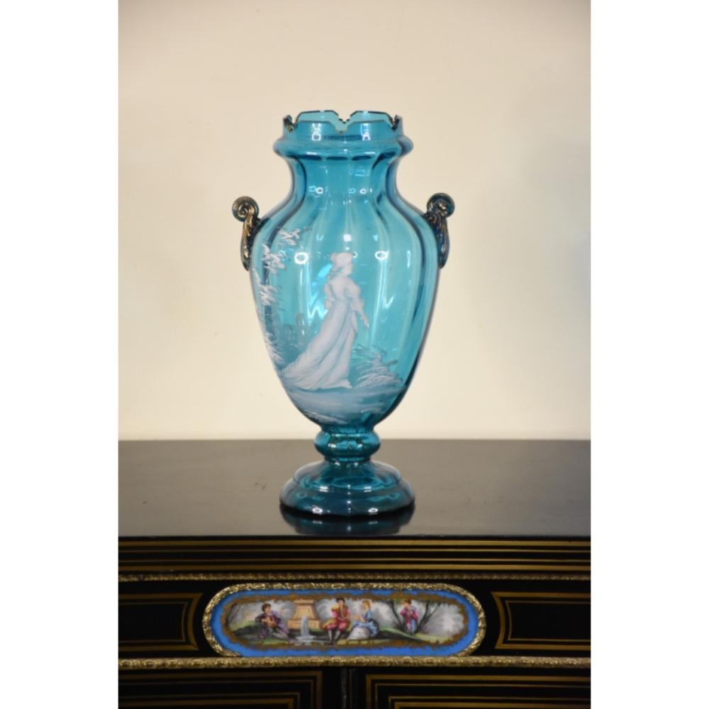 Mary Gregory | Vase depicting the maiden in landscape (19th Century ...