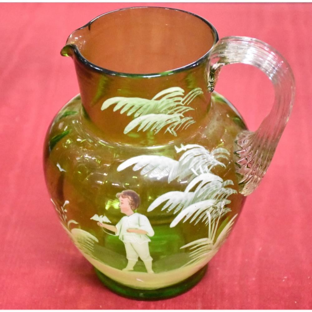 Gregory Green | Jug with boy decoration (19th Century) | MutualArt