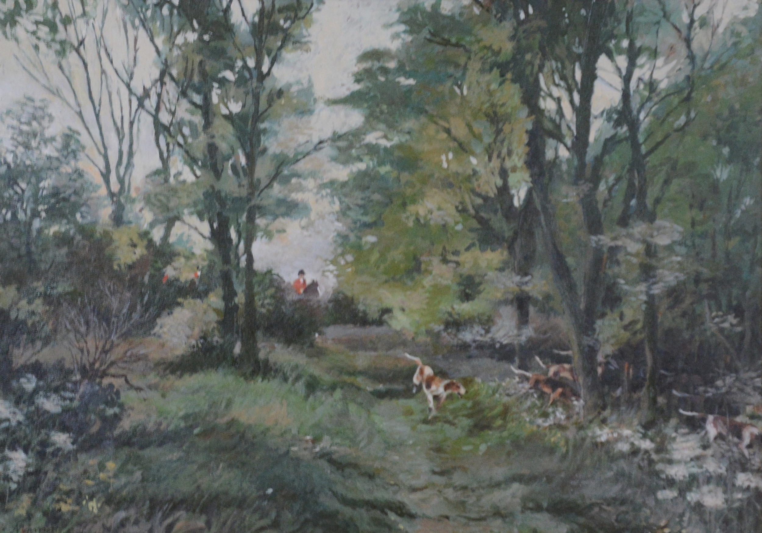 Sam Marriott | hunting in woodland | MutualArt