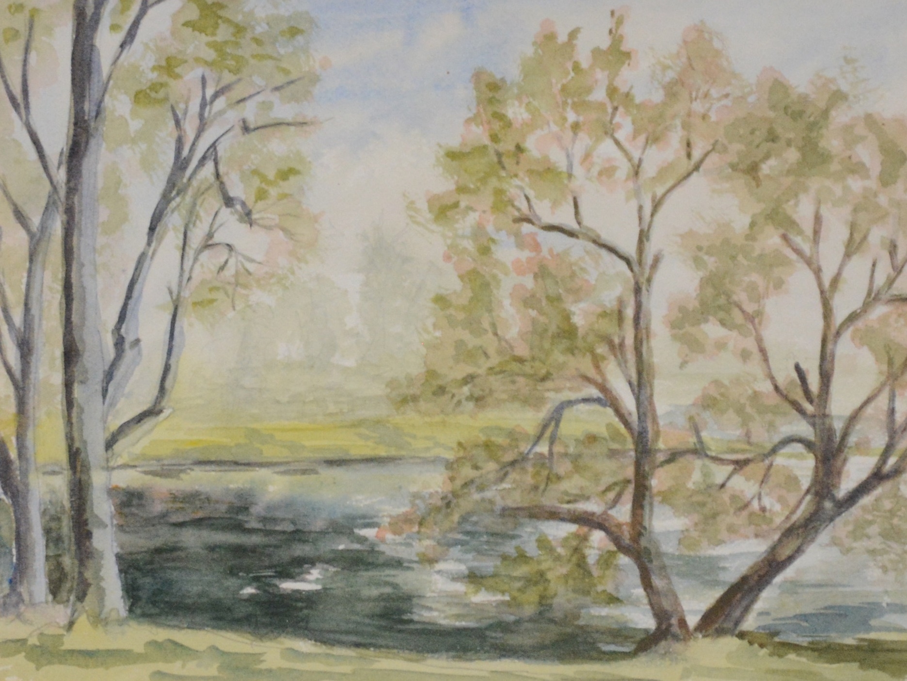 Margaret Pinder | River Tay and another watercolour | MutualArt