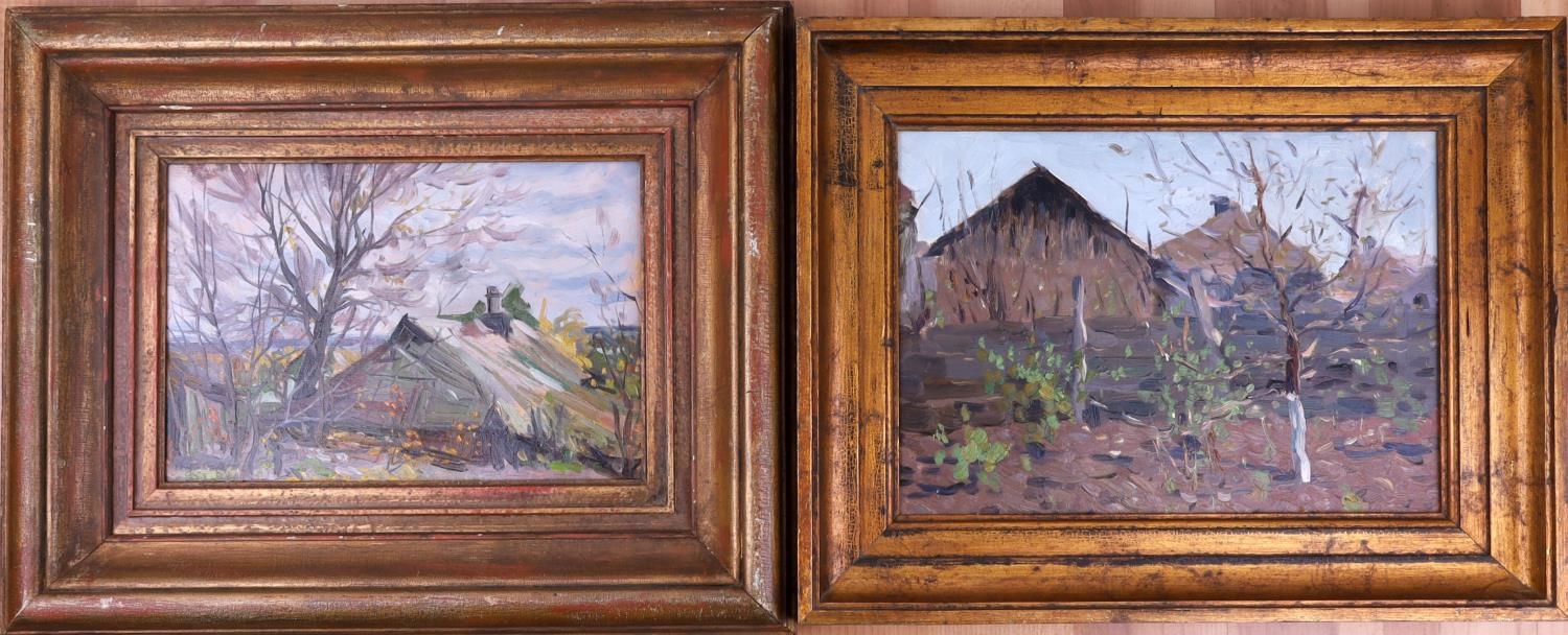 Vladimir Nikolayevich Verbitsky | 2 POST IMPRESSIONIST PAINTINGS ...