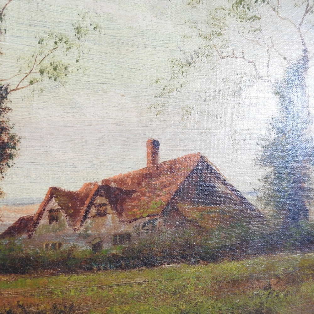 Henry Bates Joel | extensive sunset landscape with figures (1918 ...