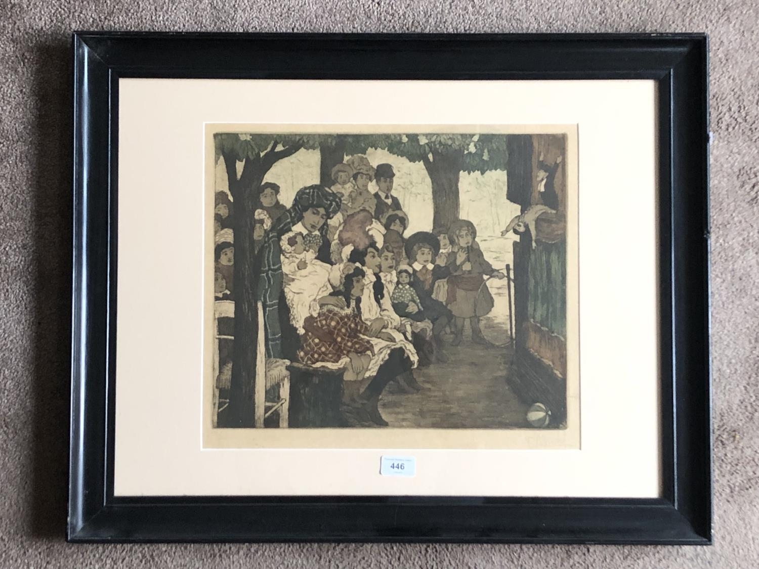 Ferdinand Michl | Guignol in den Champs-Elysees (1908) (1908) | MutualArt