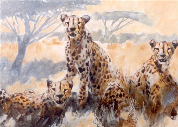 Mark Enslin | CHEETAH FAMILY | MutualArt