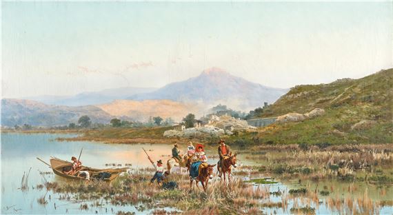Pietro Barucci | Fischerfamilie am Lago Fucino | MutualArt