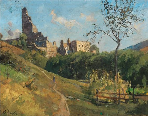 Eduard Zetsche | Ruine in der Wachau | MutualArt