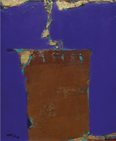 Umi Dachlan | Abstract Composition in Purple (1990) | MutualArt