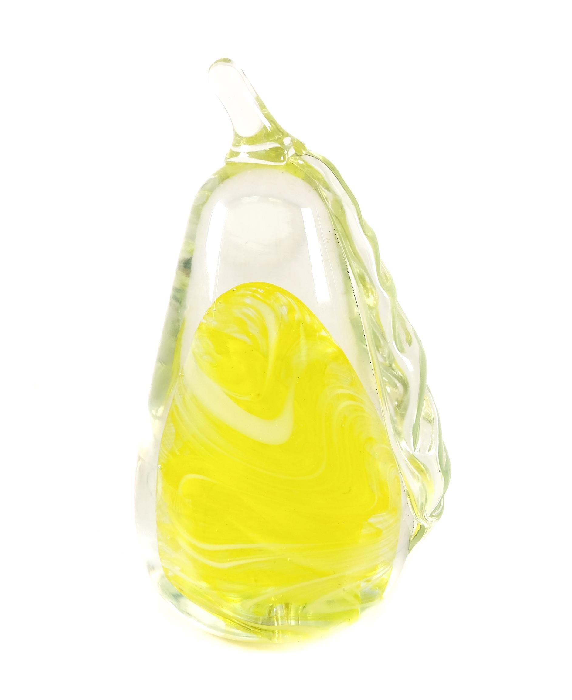 Jim Davis | Art glass fruit form paperweight (1977) | MutualArt