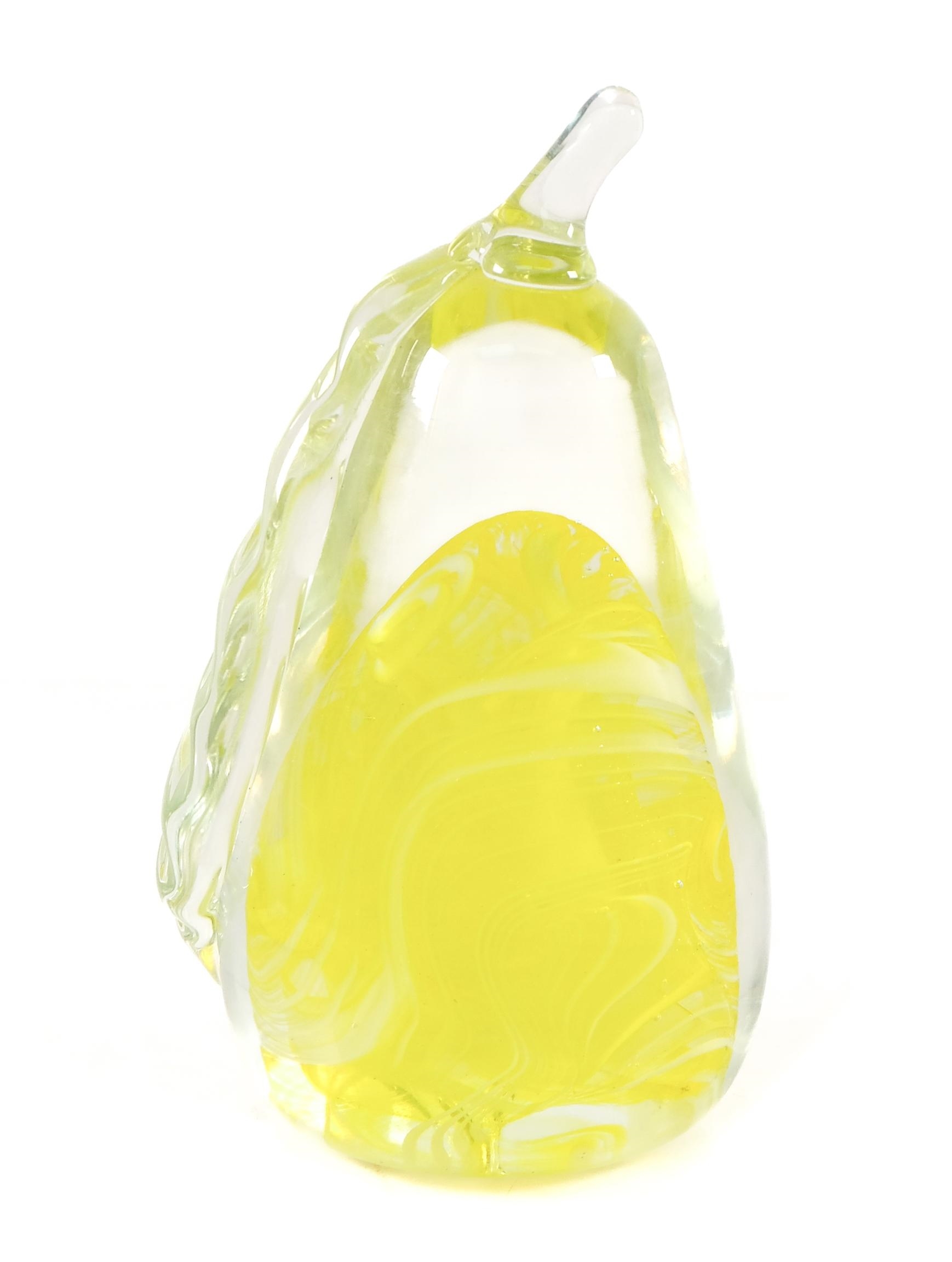 Jim Davis | Art glass fruit form paperweight (1977) | MutualArt