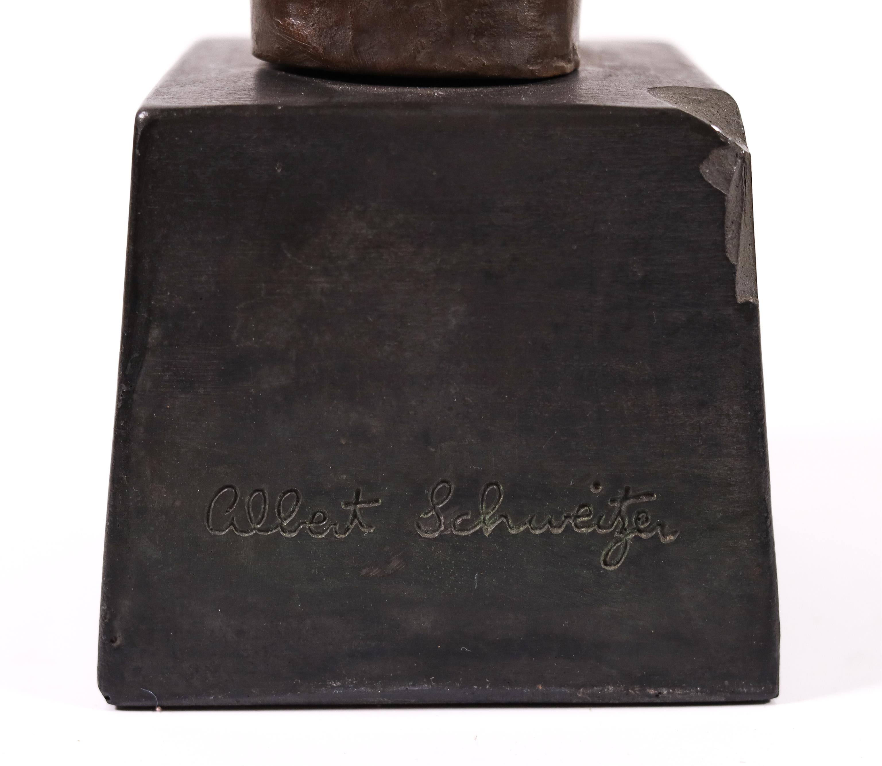 Leo Cherne | Bust of Albert Schweitzer with Stand (1955) | MutualArt