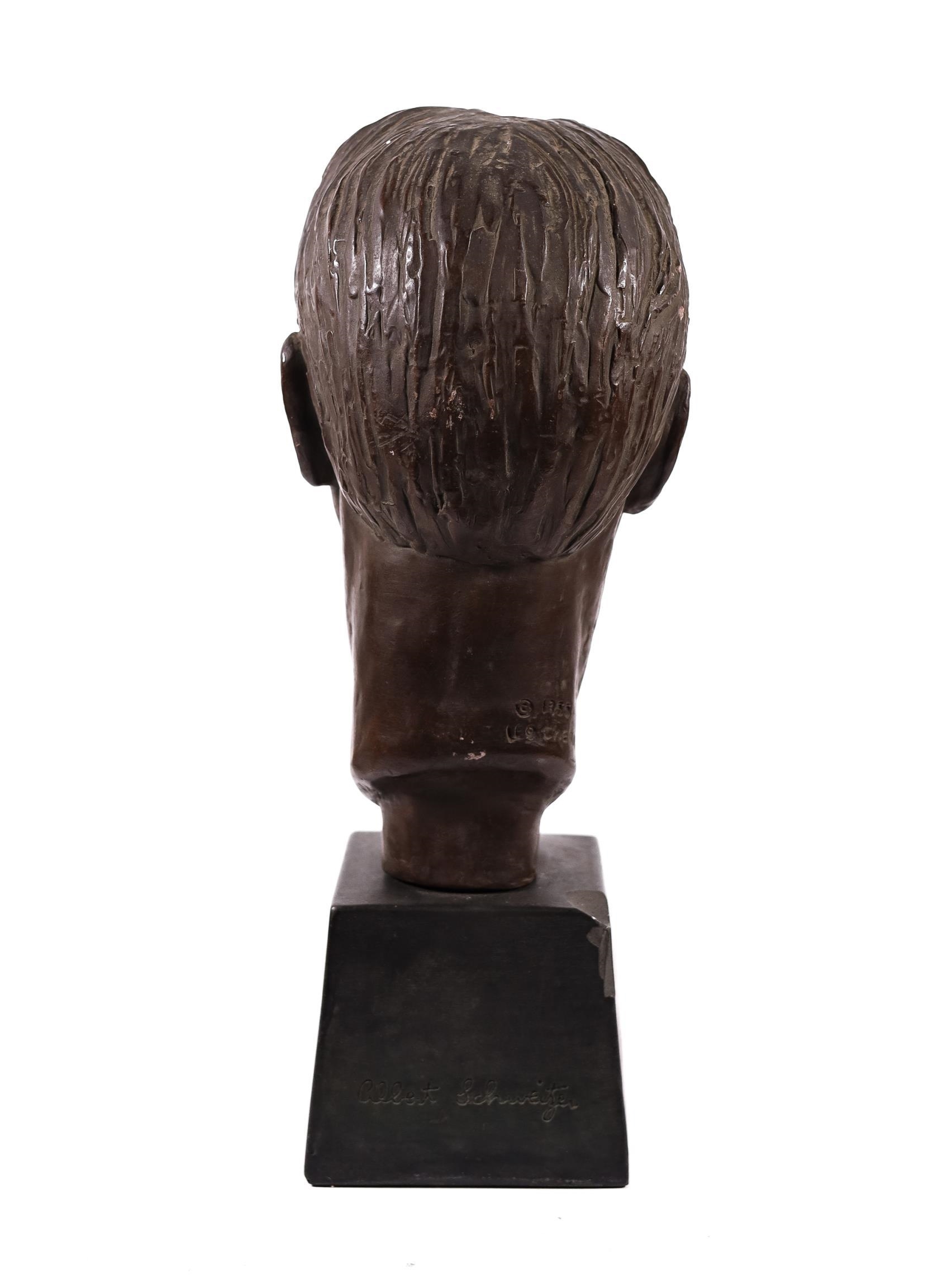 Leo Cherne | Bust of Albert Schweitzer with Stand (1955) | MutualArt