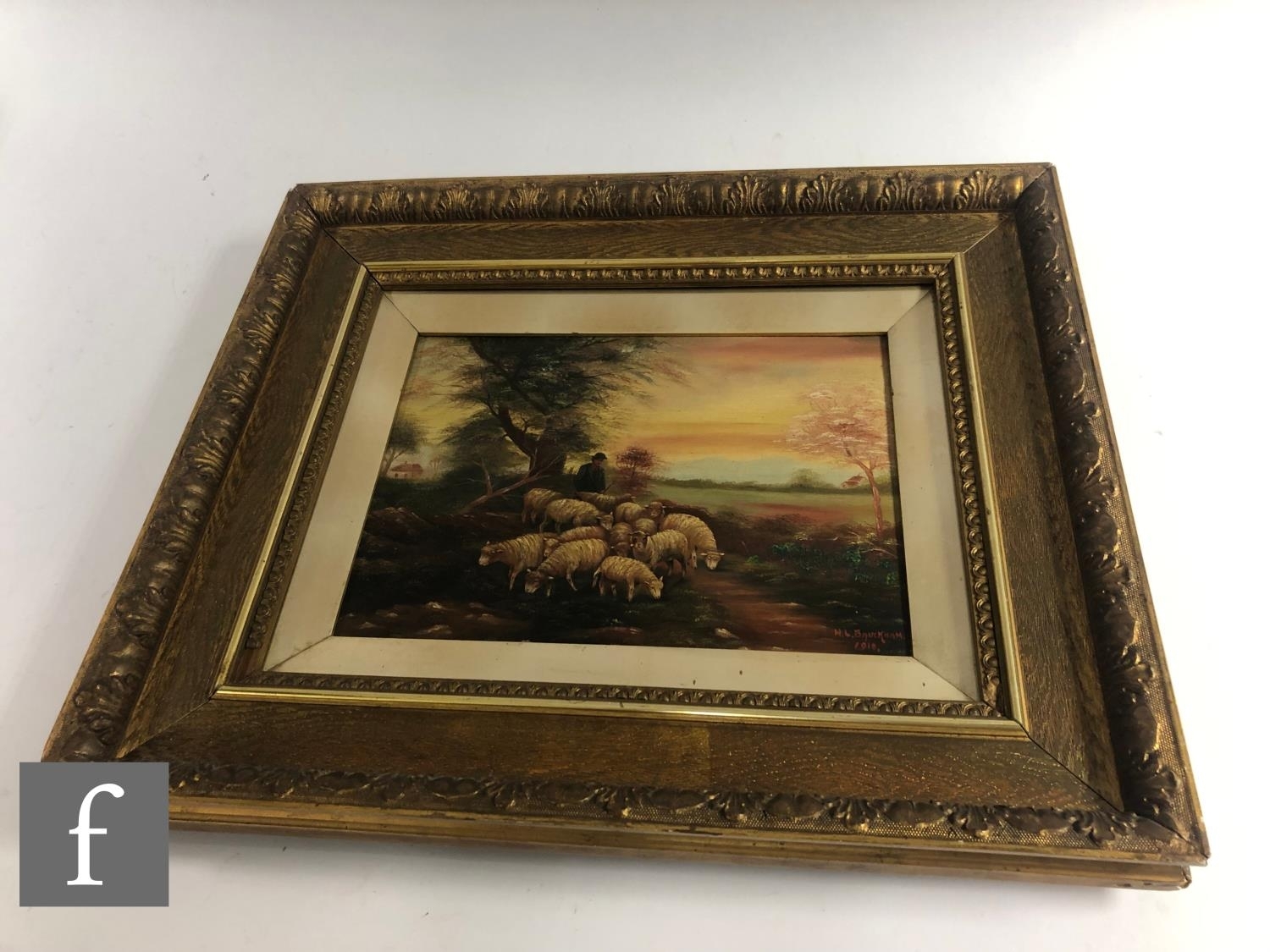 Anthony Vandyke Copley Fielding | A figure driving cattle in an ...