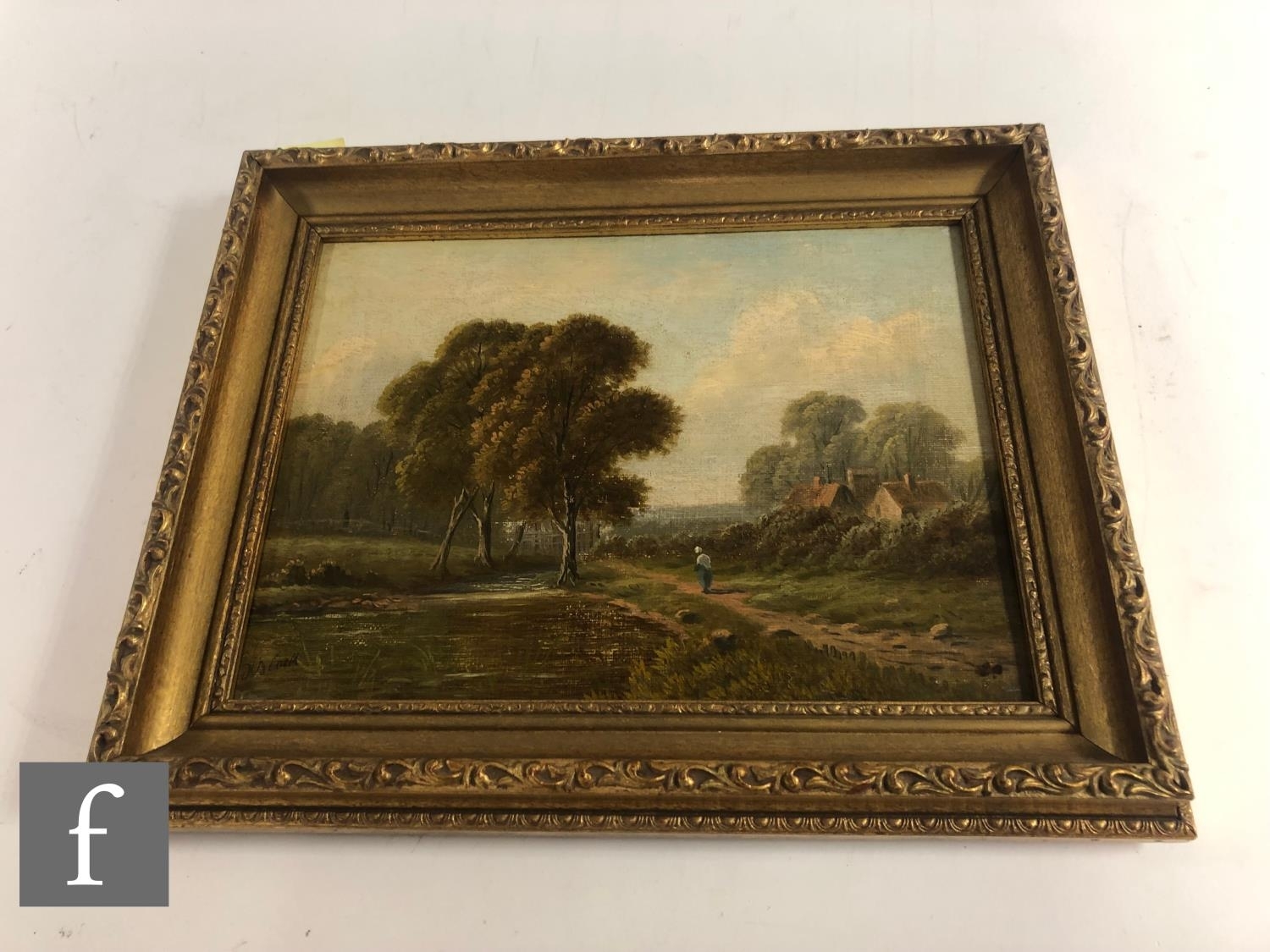 Anthony Vandyke Copley Fielding | A figure driving cattle in an ...