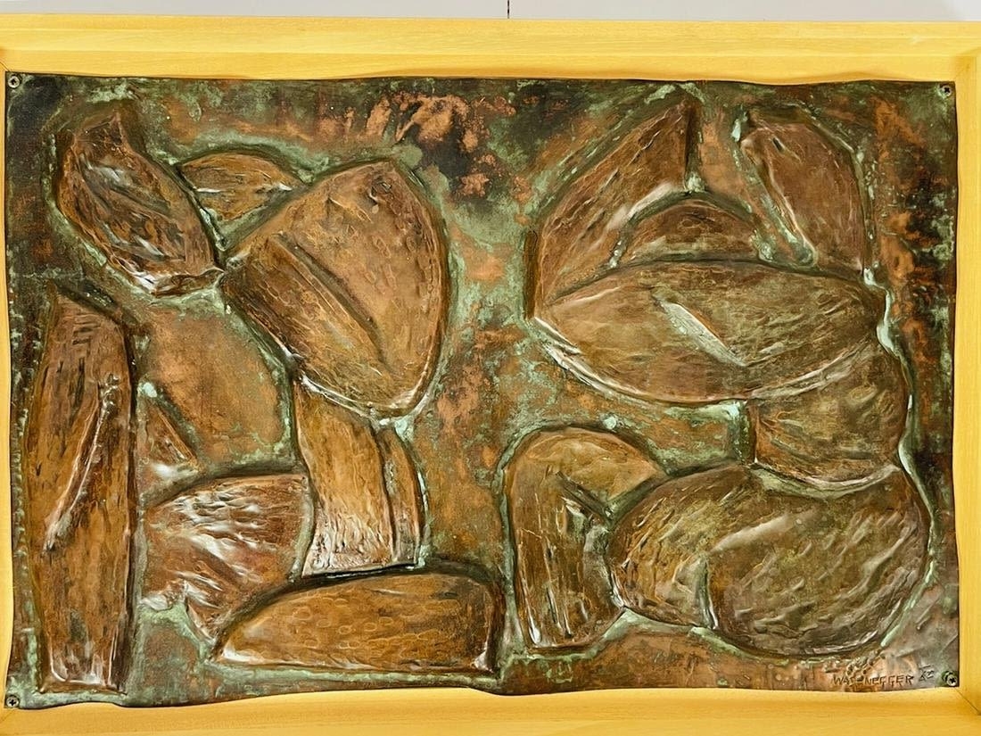 George Wazenegger | Hammered Copper Relief (1967) | MutualArt