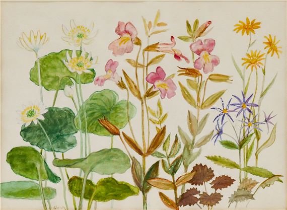 Henry Wentz | Flowers and Tree'' (Double Sided) | MutualArt