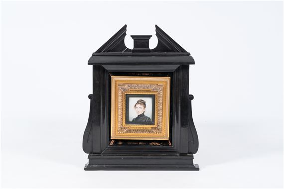 Willem Geets | Portrait of his wife Emilie de Bruyne (1889) | MutualArt