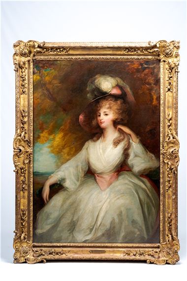 George Romney | Portrait of George Cowper (1754-1787), half-length, in ...