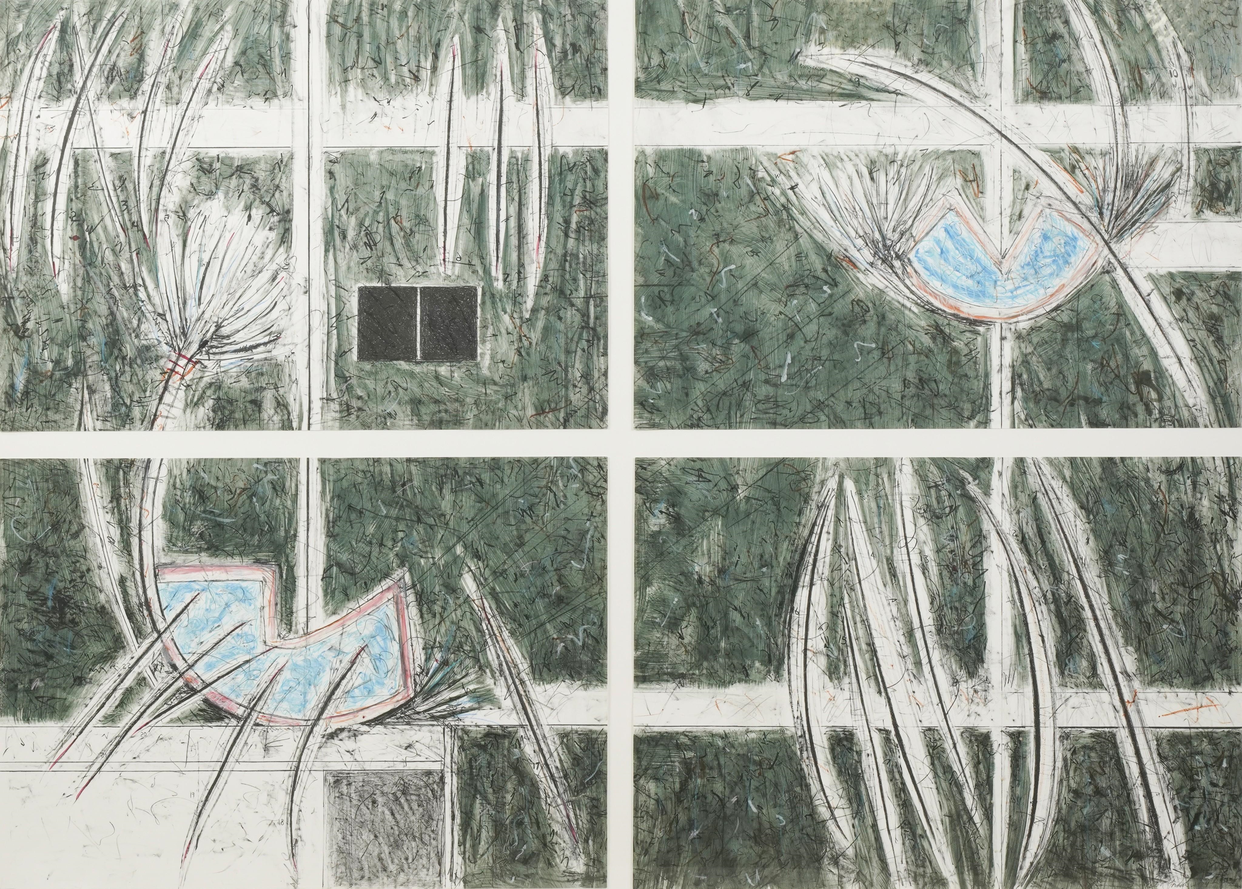 Shea Gordon | : Lily Pierced Pools (Quadriptych) | MutualArt