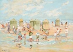 Albert Rigaux | Dimanche à la plage | MutualArt