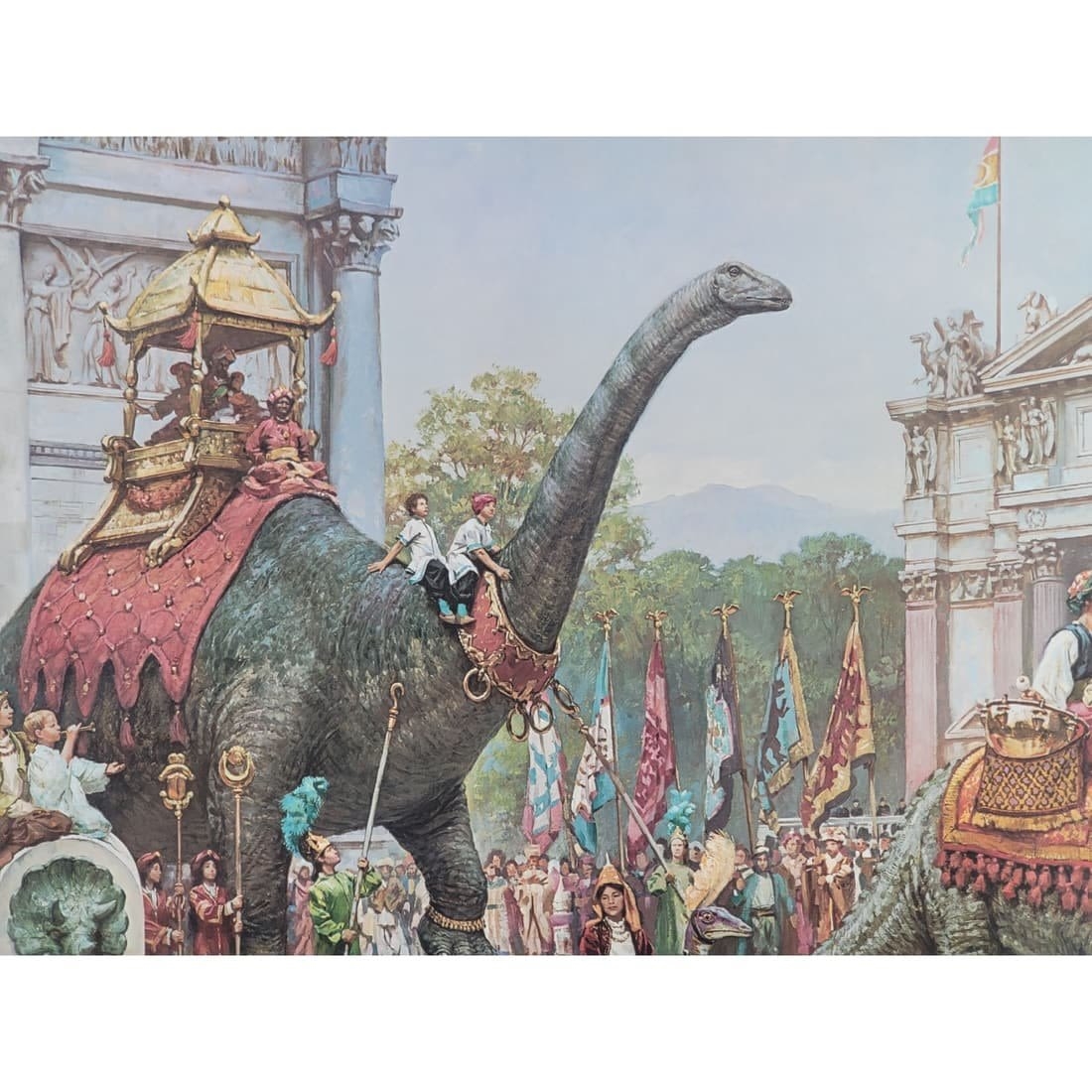 James Gurney | Dinosaur Parade (1958) | MutualArt