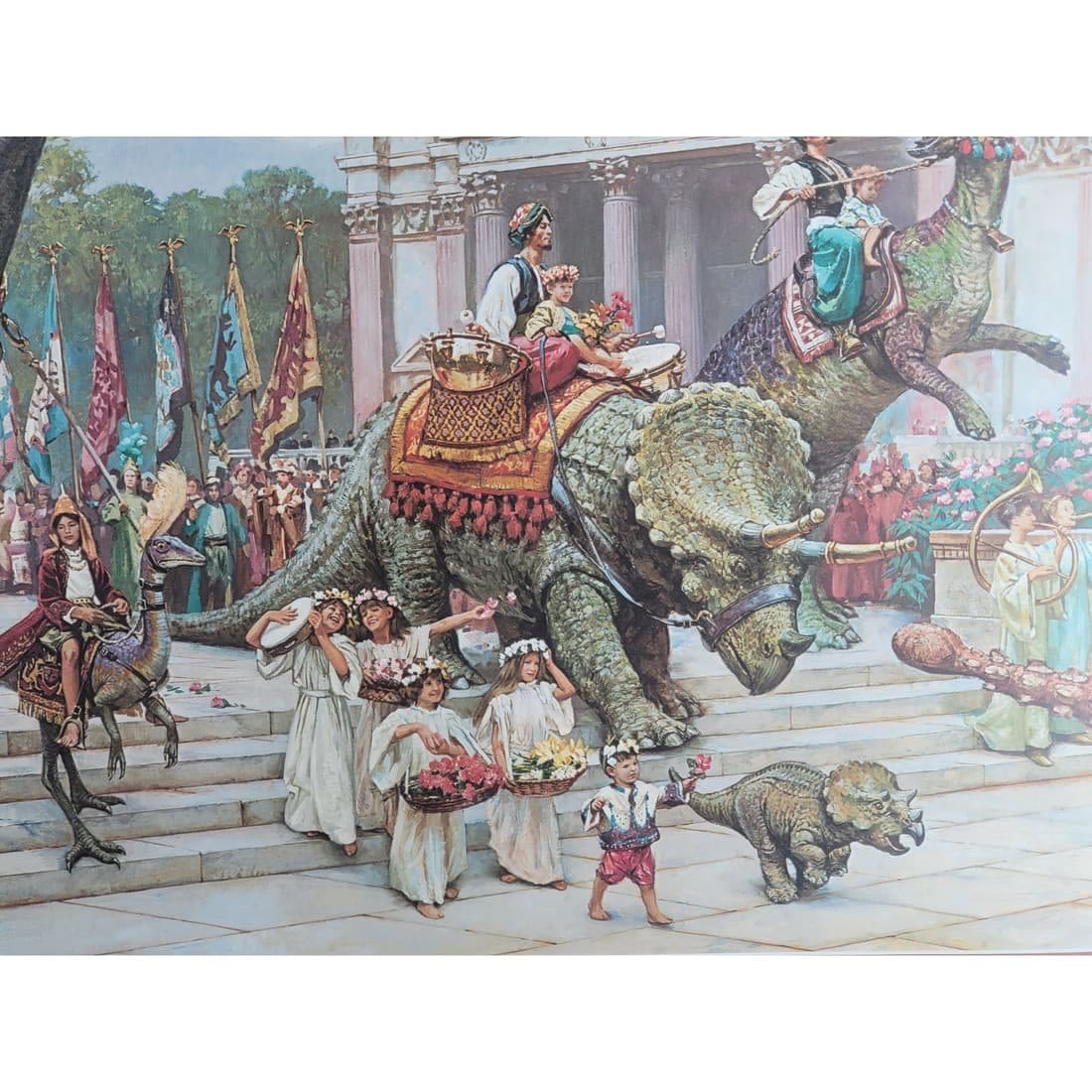 James Gurney | Dinosaur Parade (1958) | MutualArt