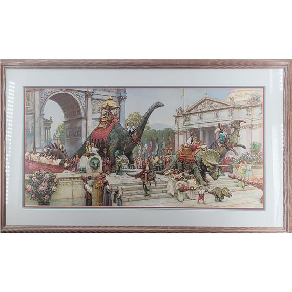 James Gurney | Dinosaur Parade (1958) | MutualArt