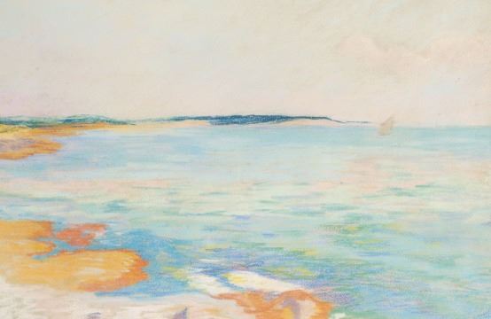 Armand Guillaumin | PAYSAGE AUX ENVIRONS DE SAINT PALAIS SUR MER (Circa 1905) | MutualArt