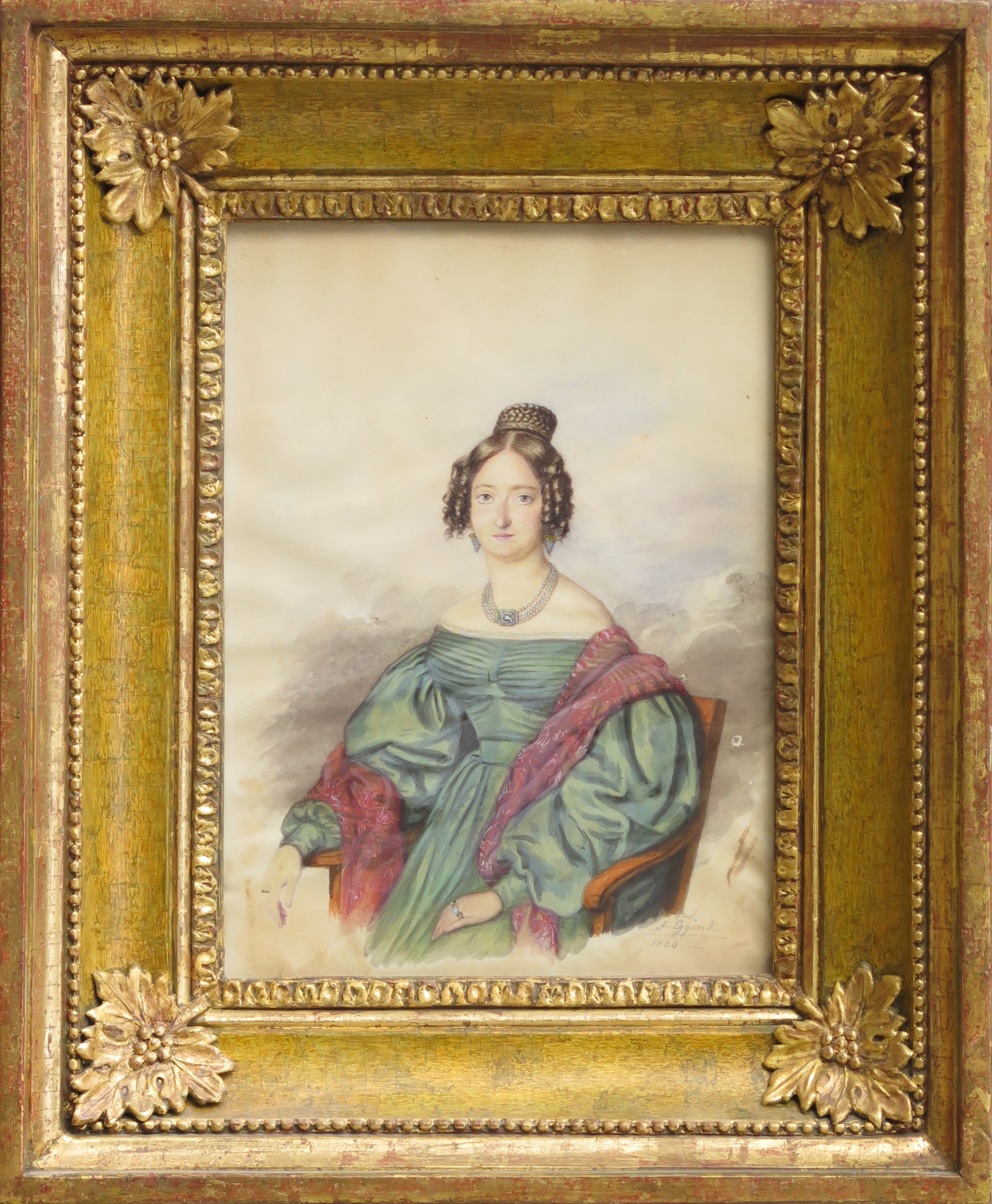 Johann Leberecht Eggink | Sievietes portrets (1836) | MutualArt