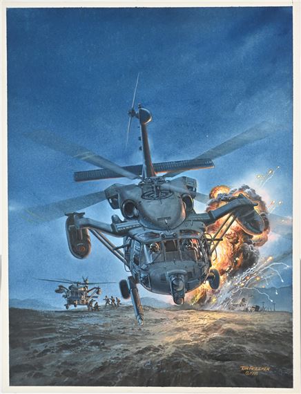 Tom Freeman | US Army Blackhawk Night Mission | MutualArt