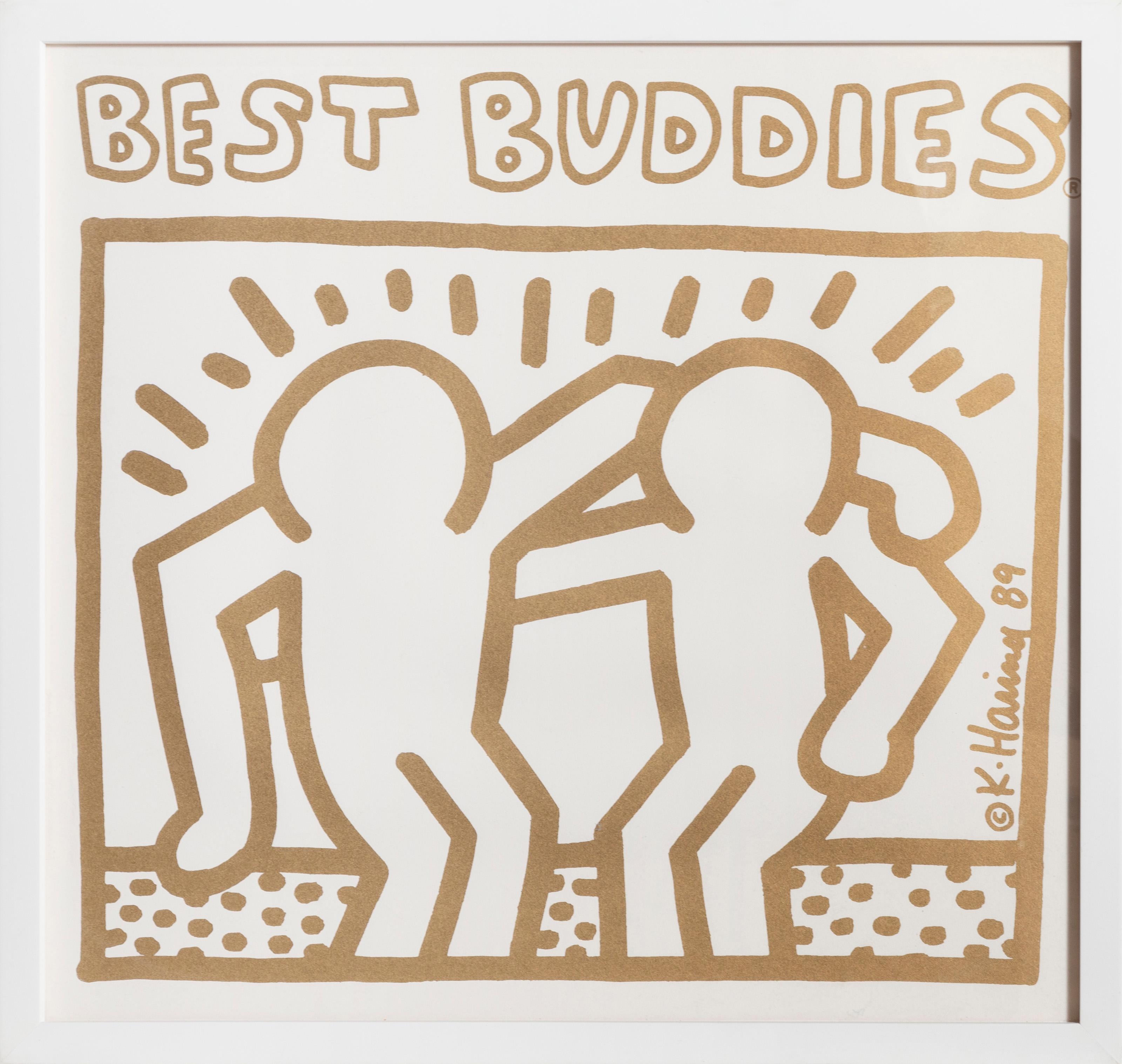 Keith Haring | BEST BUDDIES PORTFOLIO COVERSHEET (1993) | MutualArt