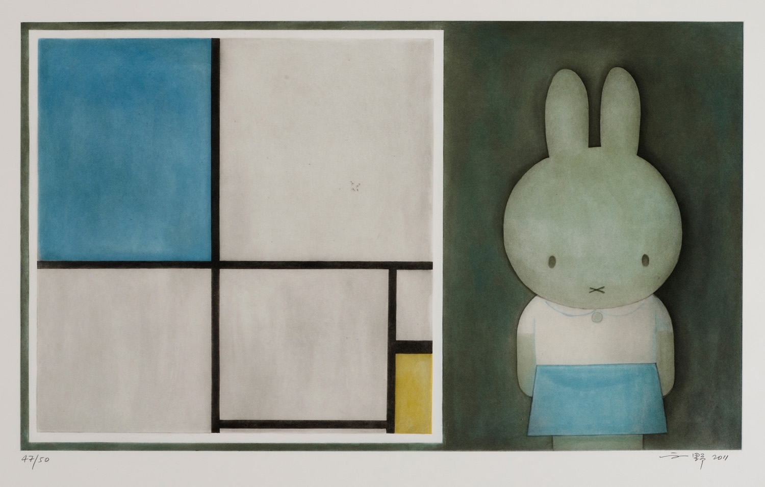 Liu Ye | Miffy with Mondrian (2011) | MutualArt