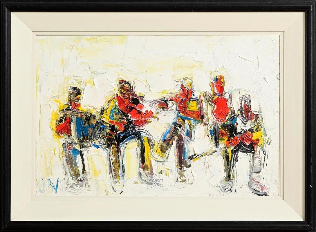 John Brian Vallely | Five Musicians | MutualArt
