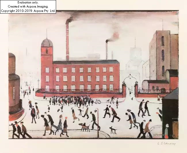 Laurence Stephen Lowry | Mill Scene | MutualArt