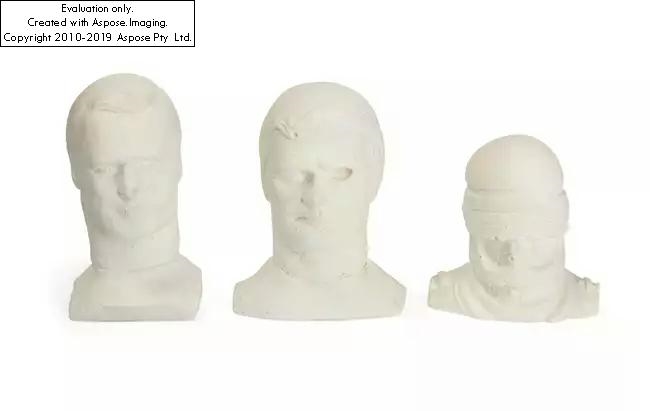 Eduardo Paolozzi | Untitled (three plaster casts) | MutualArt