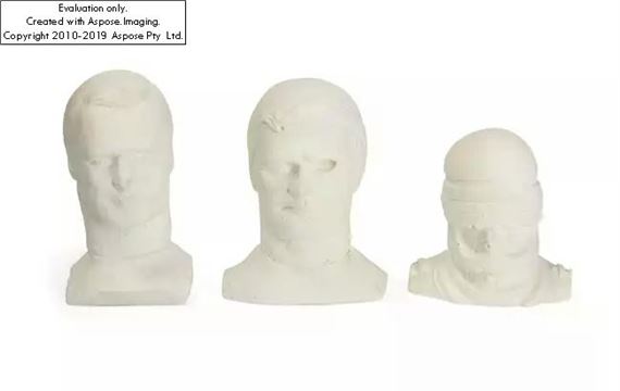 Eduardo Paolozzi | Untitled (three plaster casts) | MutualArt