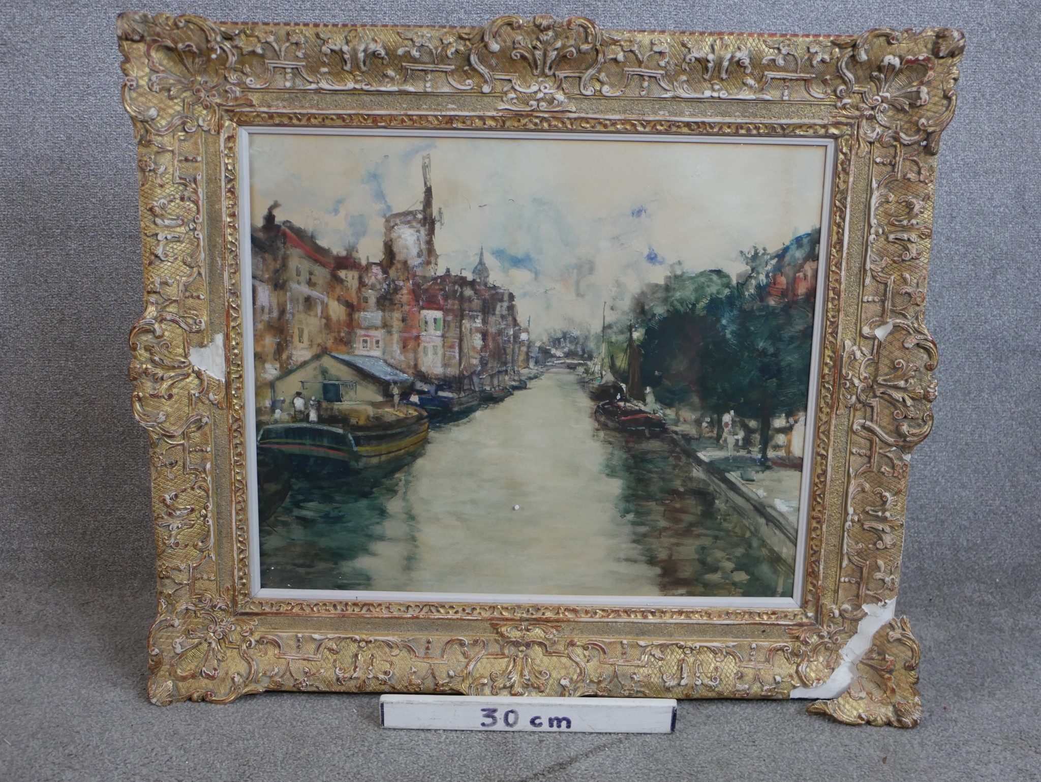 James Kay | Canal passing through Rotterdam | MutualArt