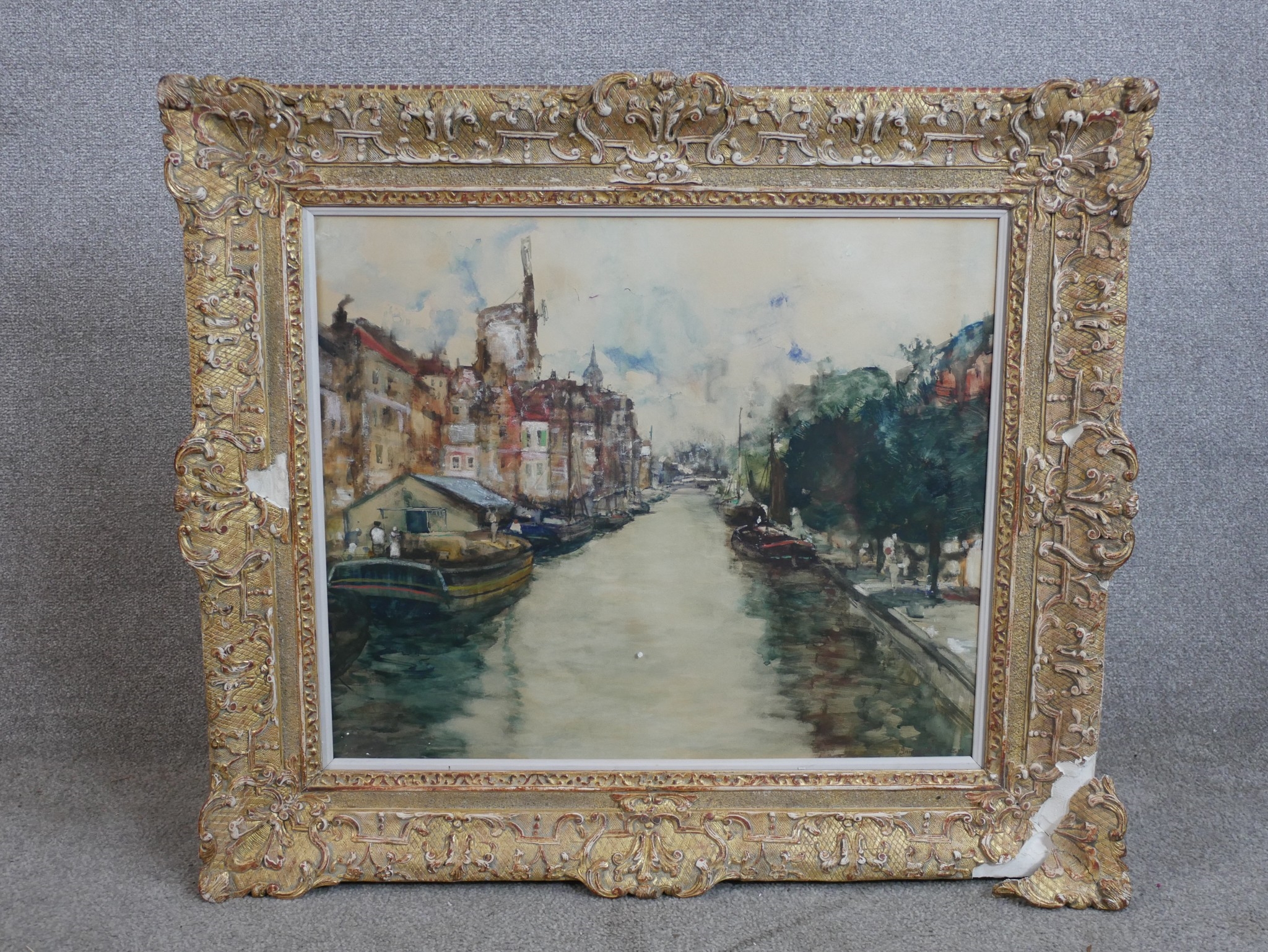 James Kay | Canal passing through Rotterdam | MutualArt