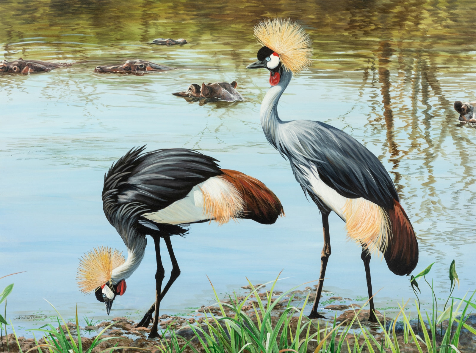 Jan Martin McGuire | Pair of Cranes (2005) | MutualArt