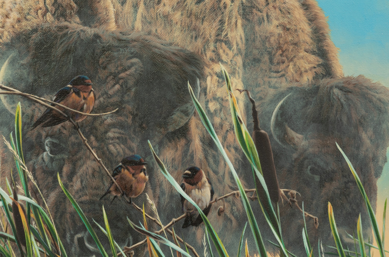 Rod Frederick | Bison and Bird (2003) | MutualArt