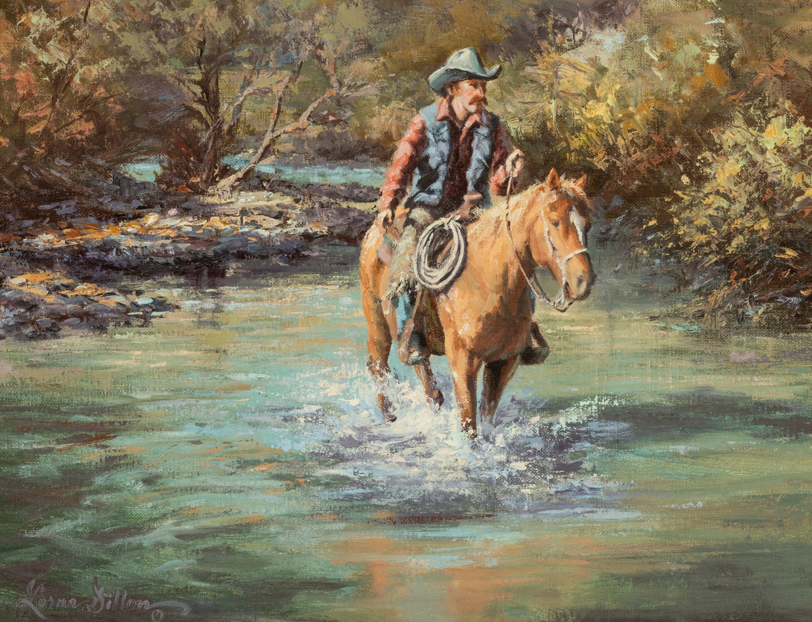 Lorna Dillon | Checking Hat Creek | MutualArt