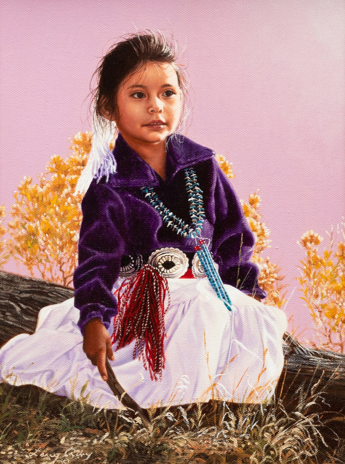 Larry Riley | Navajo girl | MutualArt