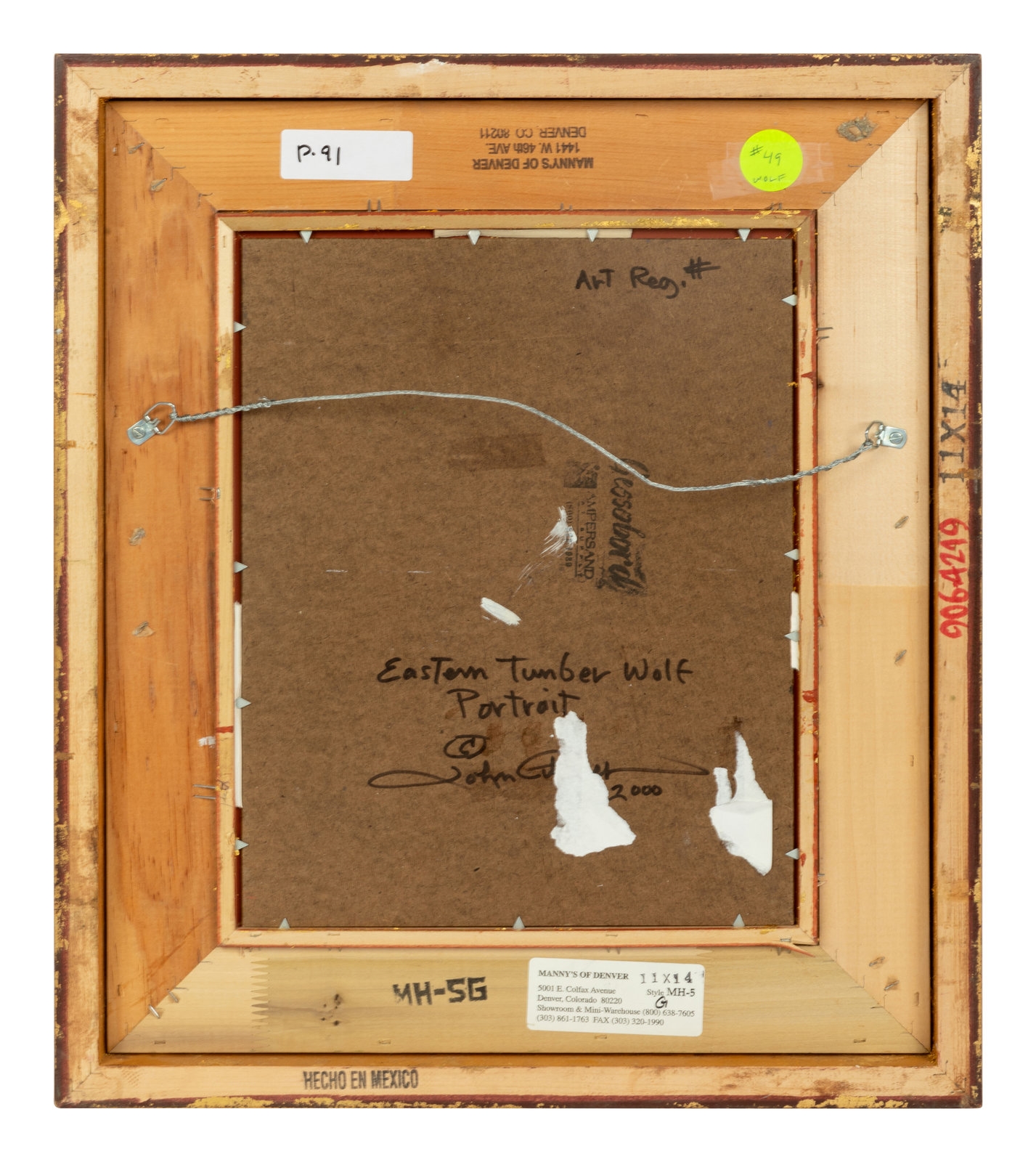 John Pitcher | Eastern Timberwolf Portrait (2001) | MutualArt