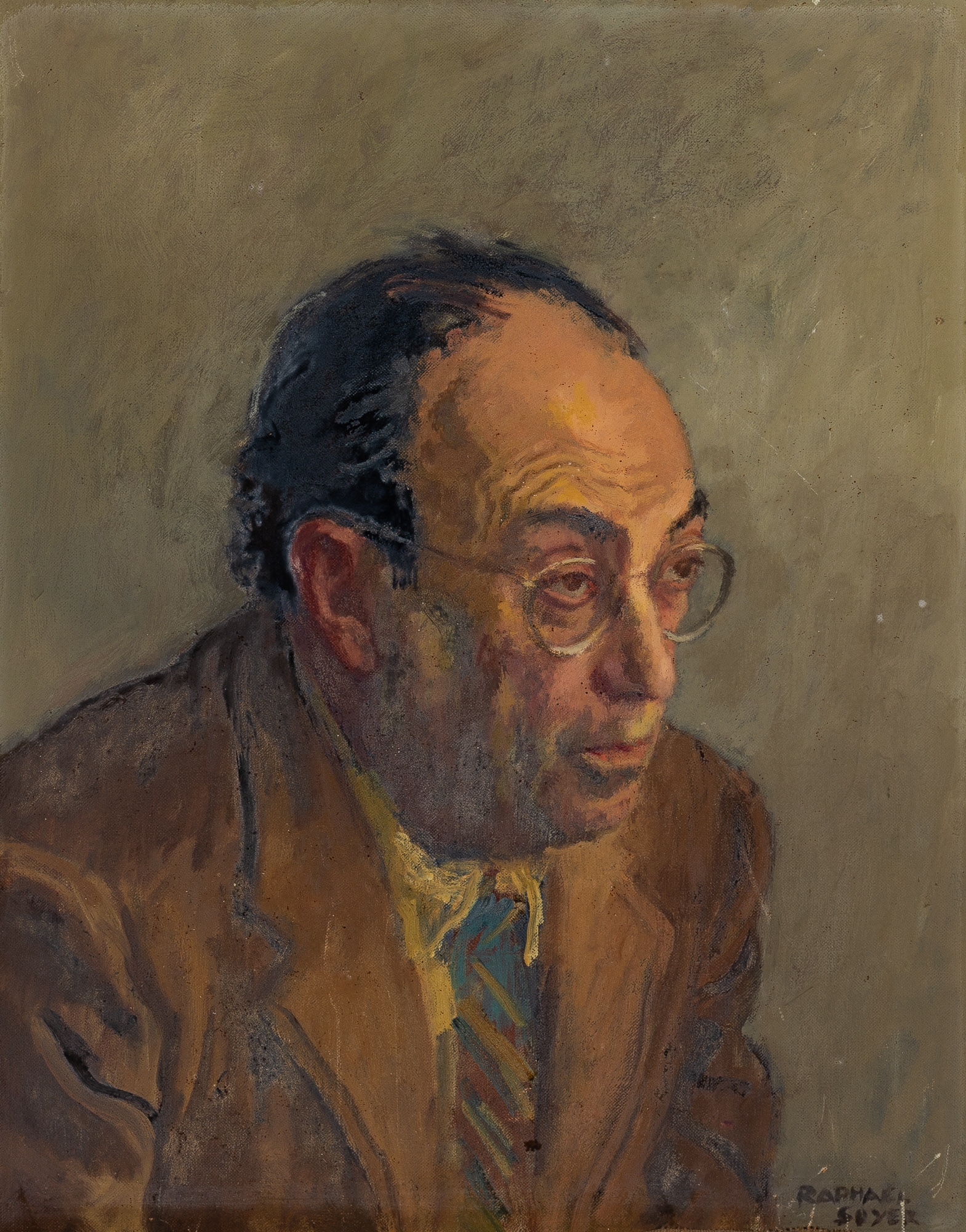 Raphael Soyer | Portrait of the Artist's Wife Mary (Circa 1920) | MutualArt