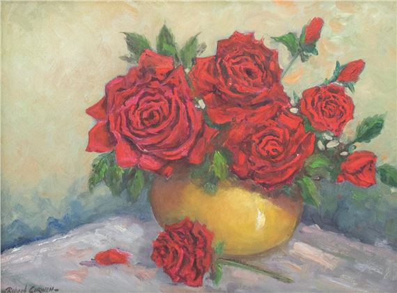 Robert Curwen | Red Roses | MutualArt
